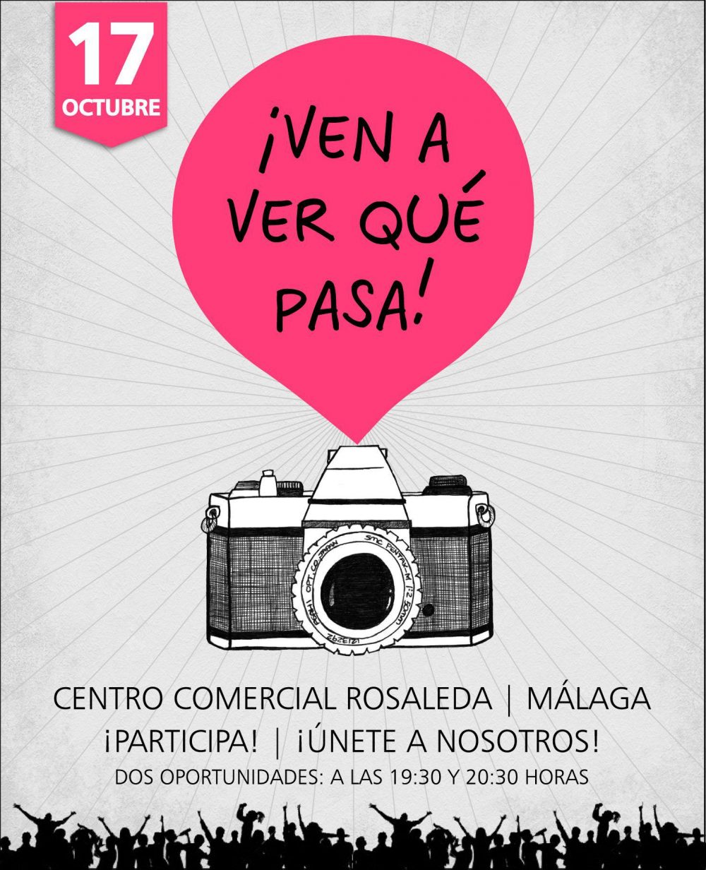 flashmob-poster-malaga | Sonrisas de Bombay