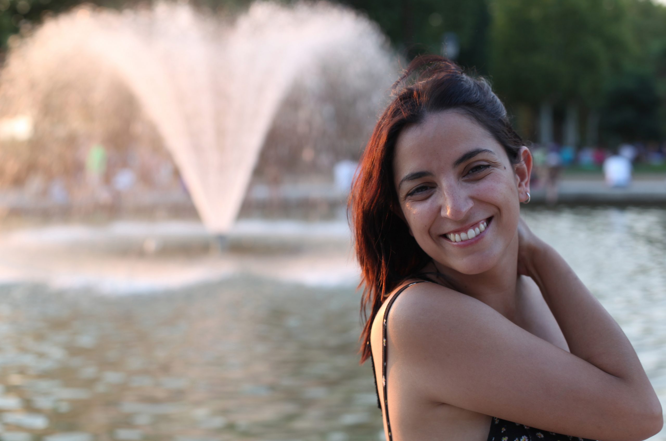 Andrea, one more fantastic volunteer from our team | Sonrisas de Bombay